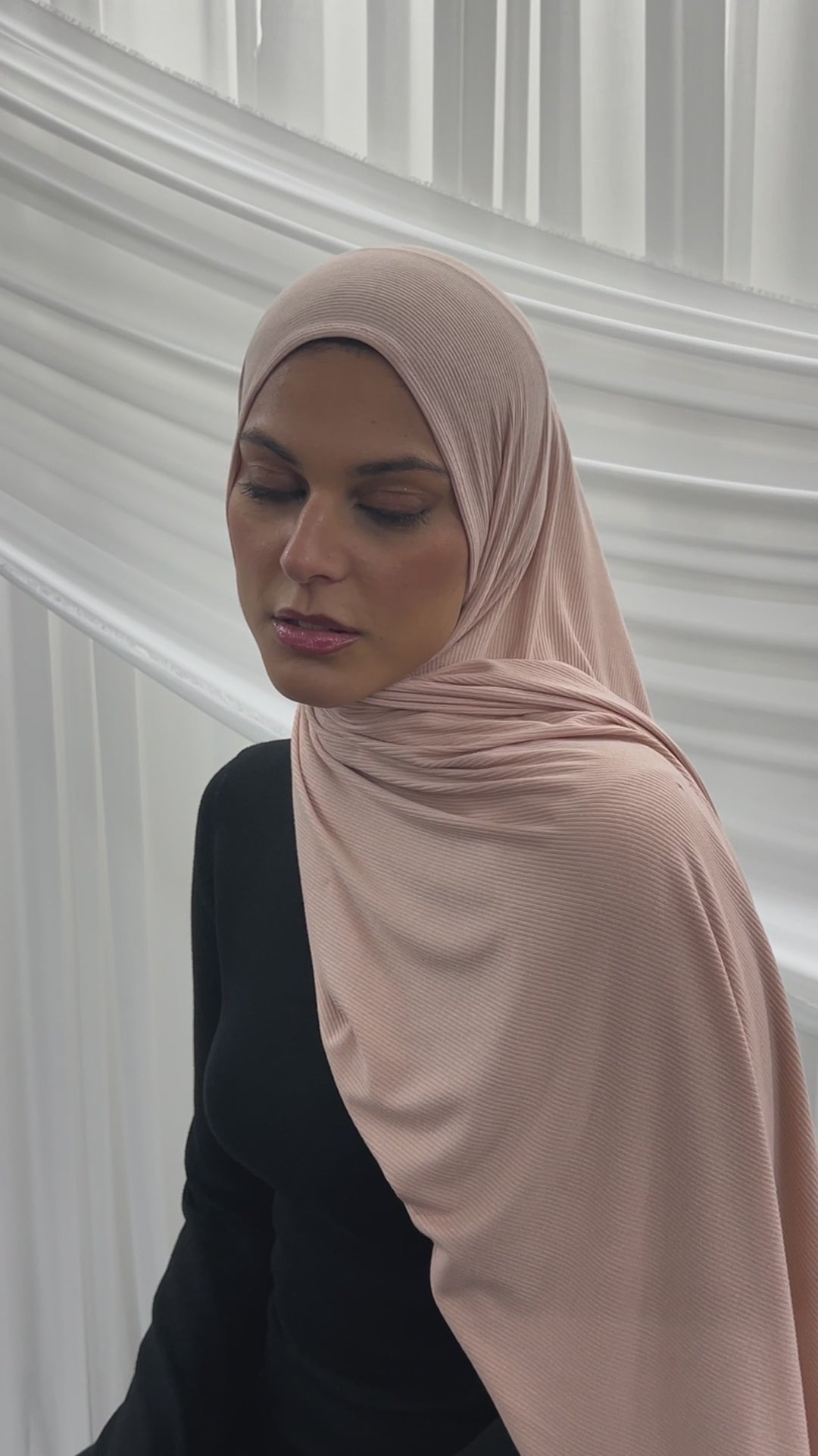 Nude Ribbed Jersey Hijab | Modest Hijabs | Aab Modest Wear – Aab Europe