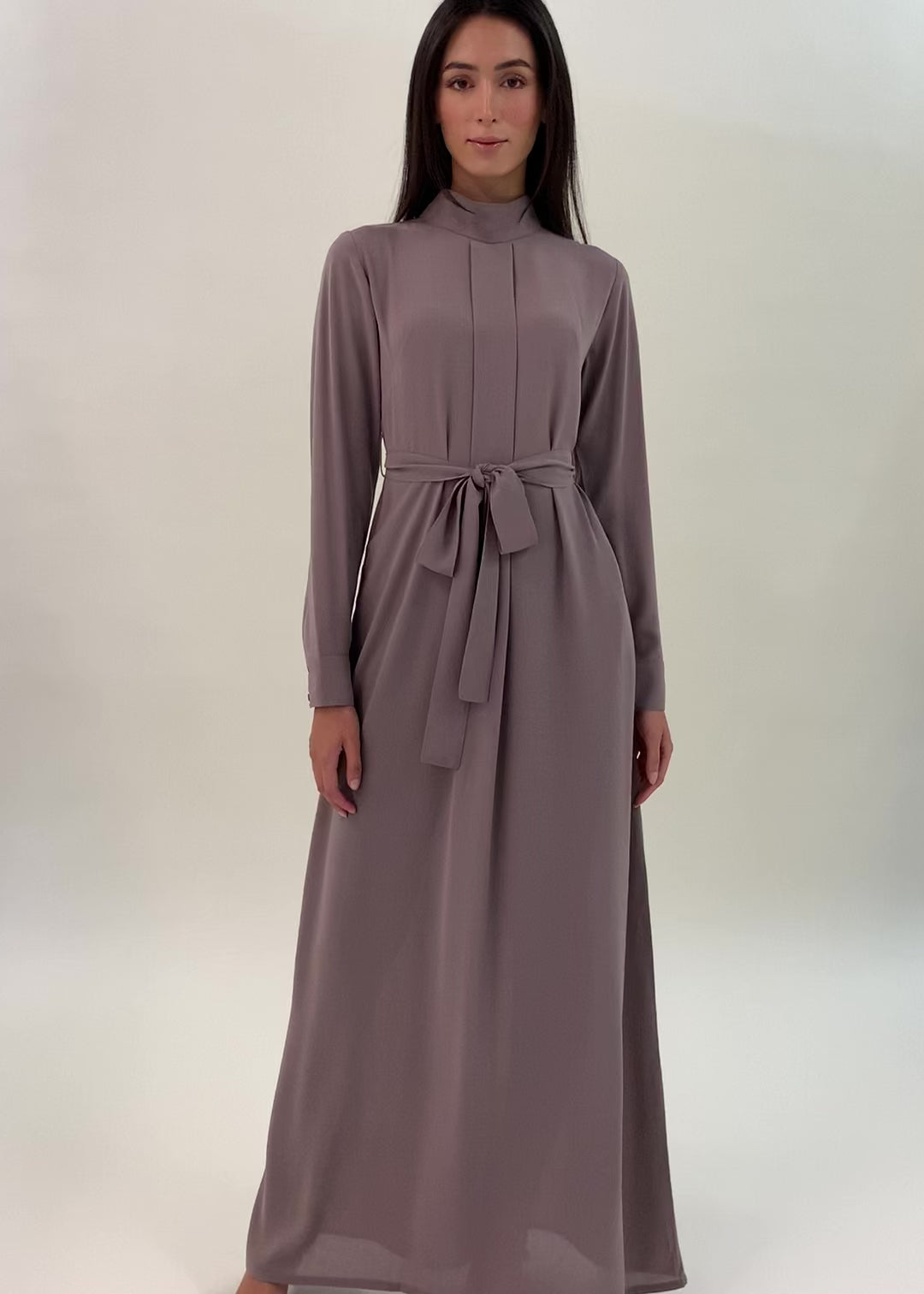 Box Pleat Abaya Taupe | Modest Abayas | Aab Modest Wear – Aab Europe