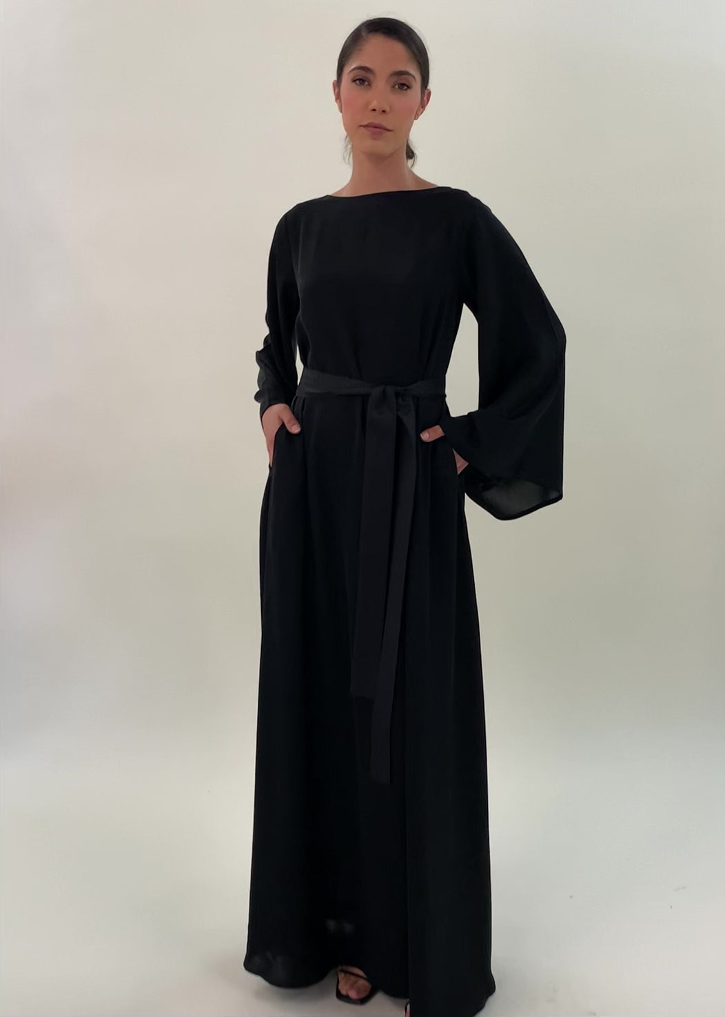 Bell Sleeve Abaya Black | Modest Abayas | Aab Modest Wear – Aab Europe