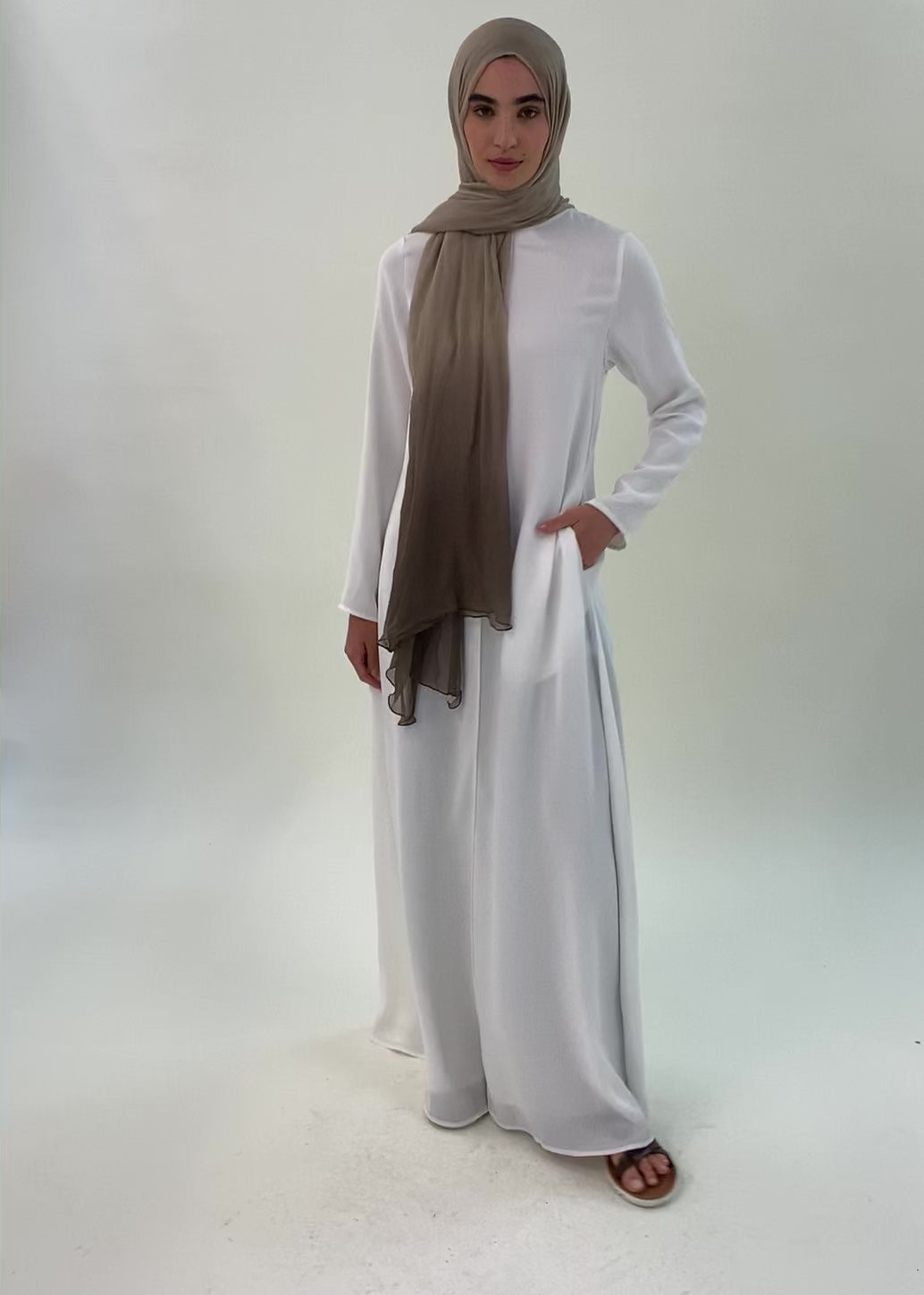 Long Line Abaya White | Modest Abayas | Aab Modest Wear – Aab Europe