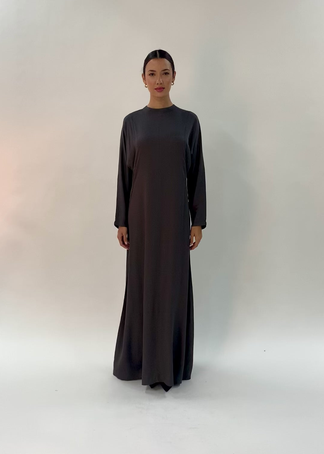 Soft Seam Abaya Charcoal | Modest Abayas | Aab Modest Wear – Aab Europe