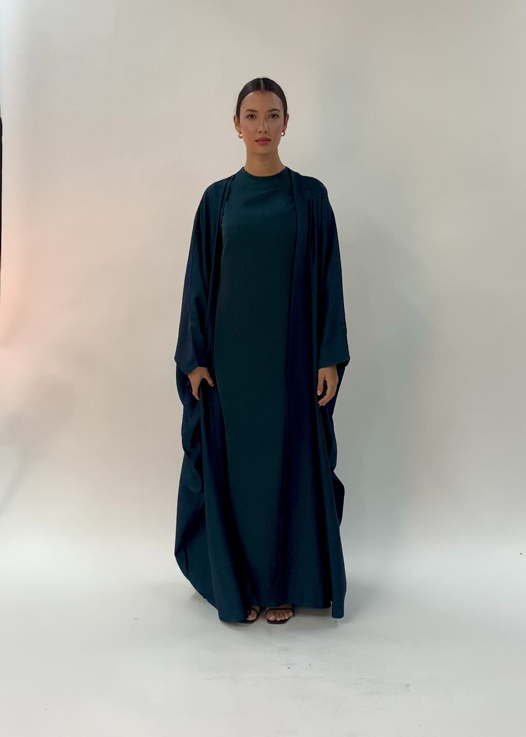 Open Abaya Mineral Blue | Modest Abayas | Aab Modest Wear – Aab Europe